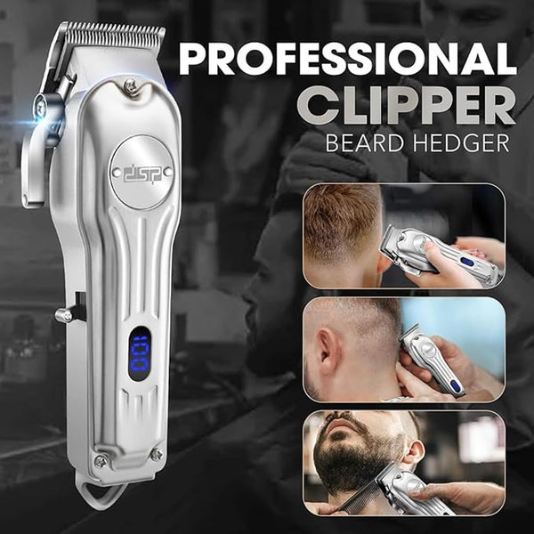 DSP 91475 Metal Edition Silver FX Professional Hair Clipper Trimmer Fo ...