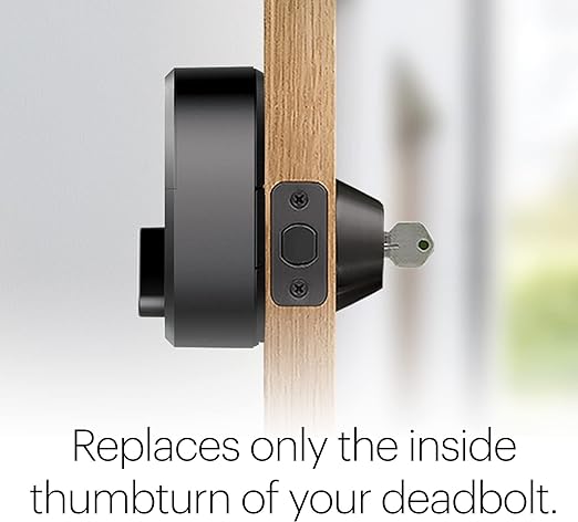 August Smart Lock, 3rd Gen Technology - Dark Gray, Works with Alexa ...