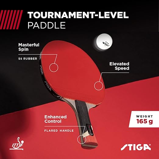 STIGA Pro Carbon Performance-Level Table Tennis Racket with Carbon Tec ...
