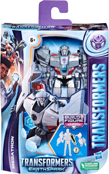 Transformers Toys EarthSpark Deluxe Class Megatron Action Figure, 5-In ...