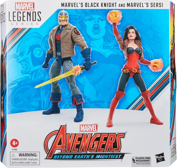 Hasbro Marvel Legends Series Marvel's Black Knight and Marvel's Sersi ...