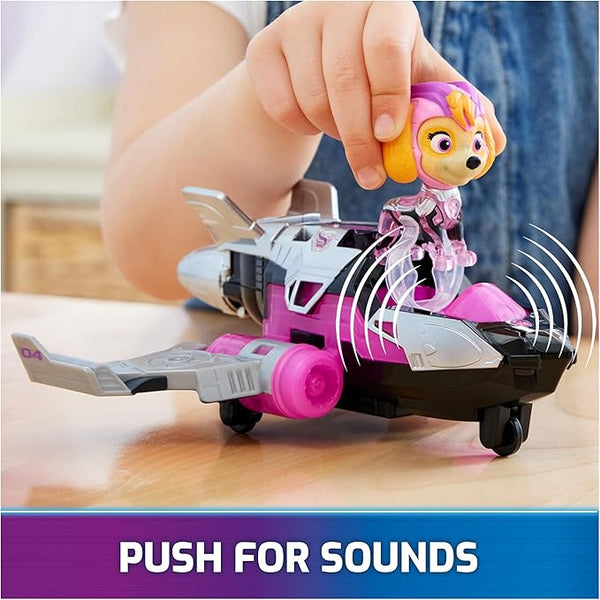 Paw Patrol: The Mighty Movie, Airplane Toy with Skye Mighty Pups Actio ...