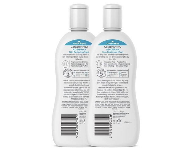 Cetaphil Pro AD Derma Skin Restoring Wash Set Of 2 – Cash Converters