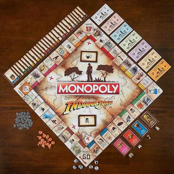 Monopoly Indiana Jones Game, Inspired by the Indiana Jones Movies ...