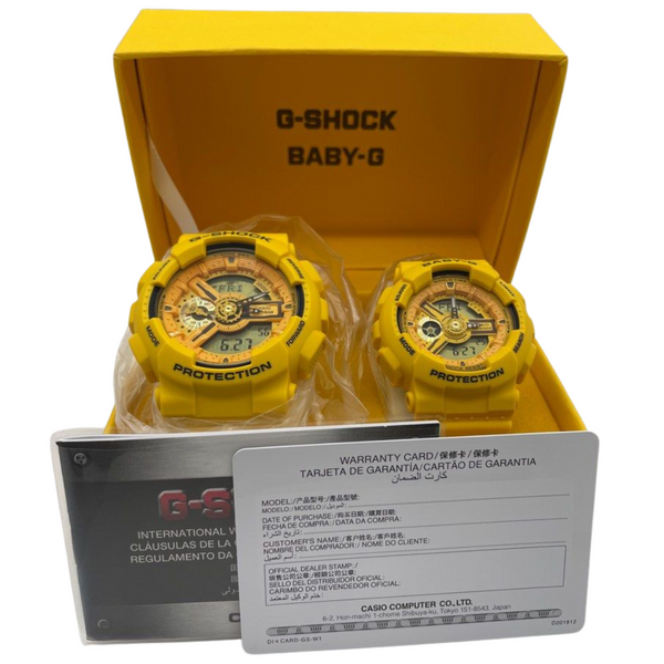 Casio G-Shock Baby-G Yellow Honey Bee Couple Valentine Watch Set SLV-2 ...