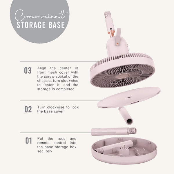 SOUNDTECH SCF-33 Rechargeable Air Circulator Fan, Pink – Cash Converters