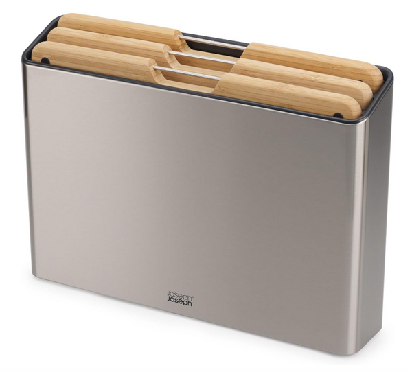 Joseph Joseph Folio Premium 3-Piece Cutting Board Set, Slimline Case f ...