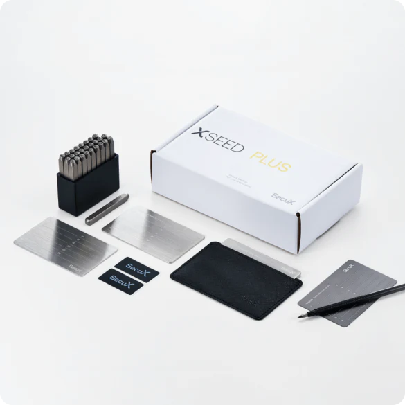 X-SEED Plus Stainless Steel Seed Phrase Storage & Punch Set – Cash ...