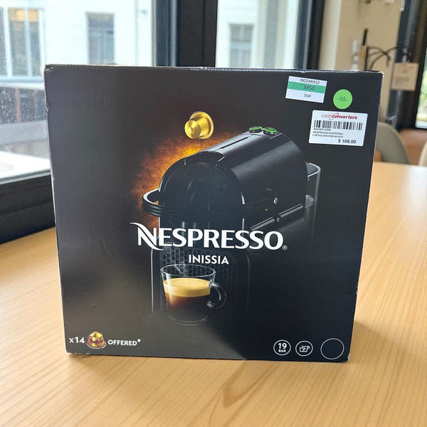 Nespresso D40-SG-BK-NE Inissia Coffee Maker, Black – Cash Converters